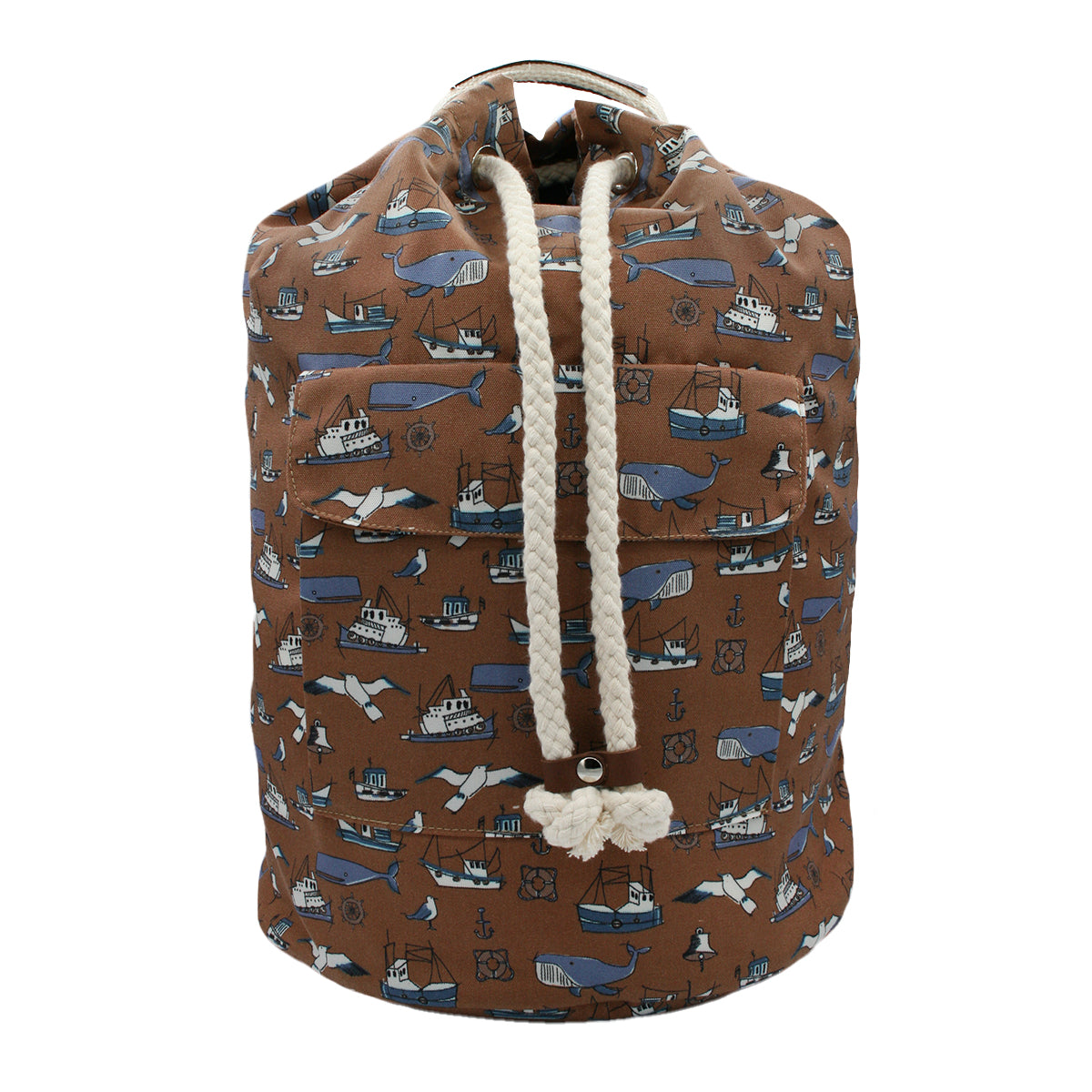 Brown beach bag marine design